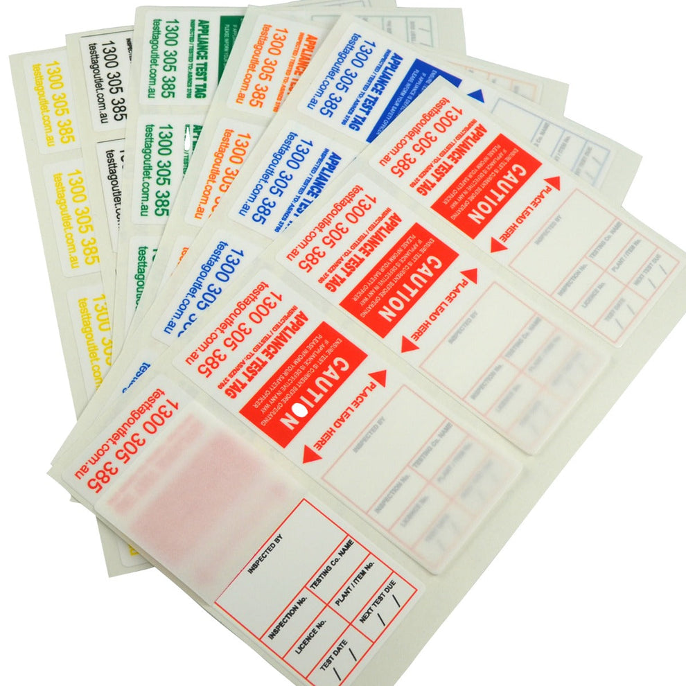Heavy Duty Test Tags - NSW Multi-Colour Pack | Test Tag Outlet